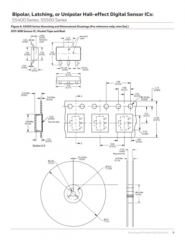 Honeywell SS566AT datasheet page 9