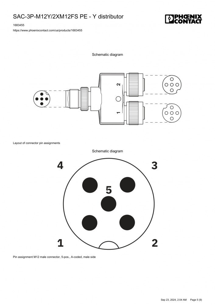 Phoenix Contact 1683455 technical document page 5