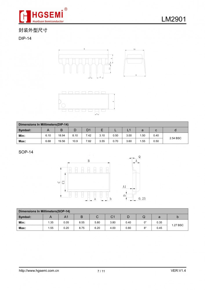 LM2901M/TR datasheet page 7