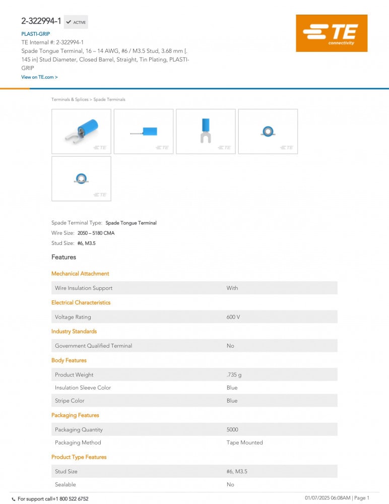 2-322994-1 technical document page 1