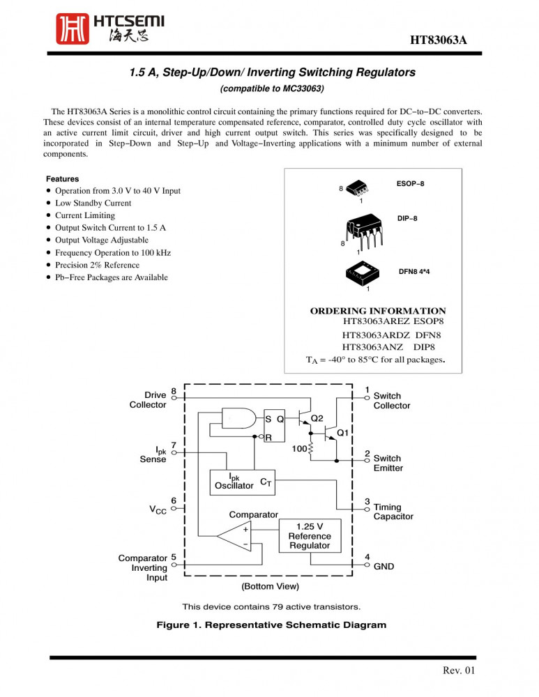 HT83063AREZ datasheet page 1