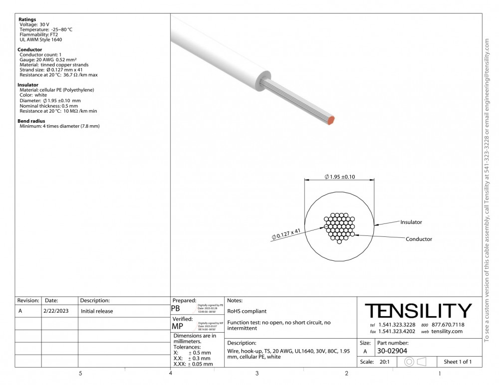 30-02904 product drawing and specification page