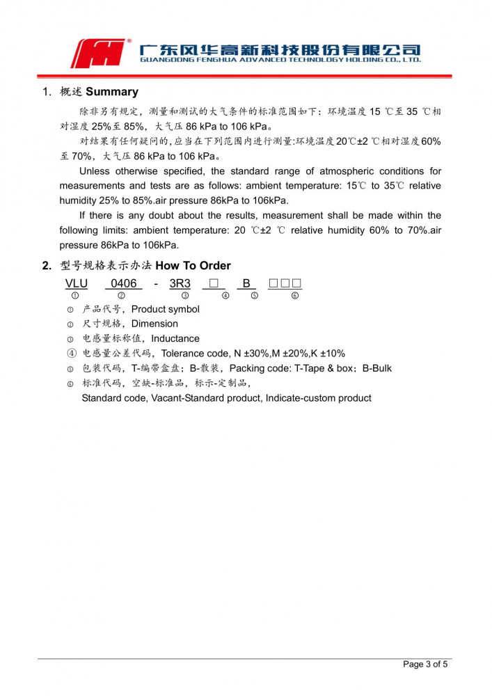 VLU0810-101K dimensions page