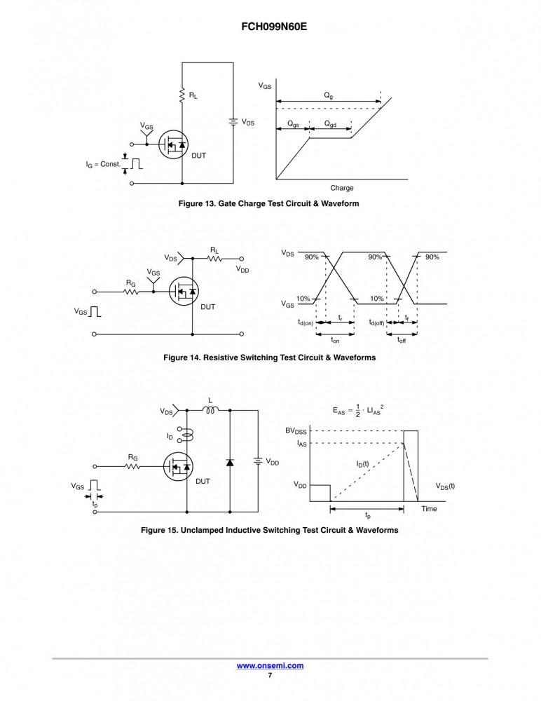 FCH099N60E datasheet page 7