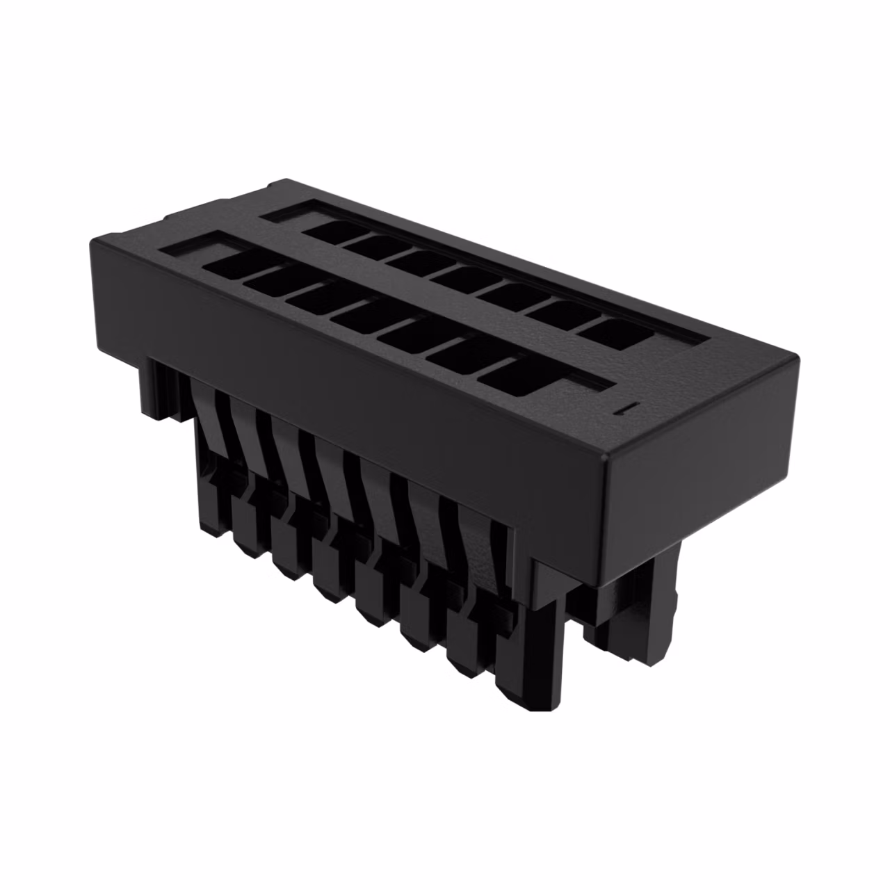 Zero-Hachi Receptacle Housing, 0.80mm Pitch, Dual Row, Friction Lock, 14 Circuits, Black for sale