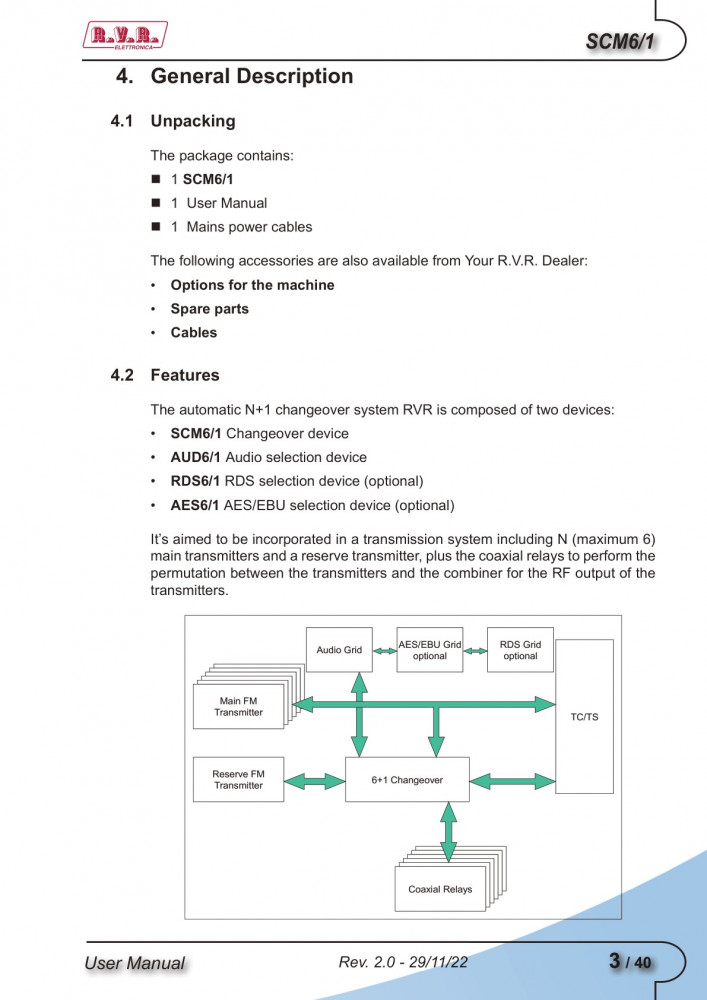 SCM6/1 manual page 9