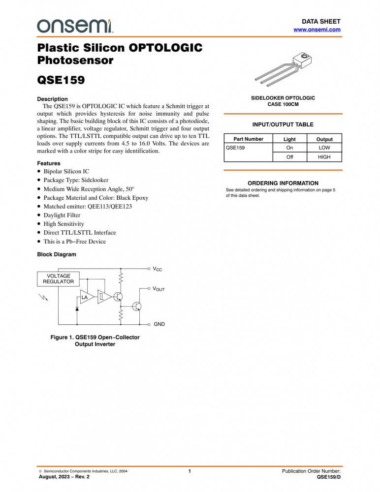 Supplied technical document page 1