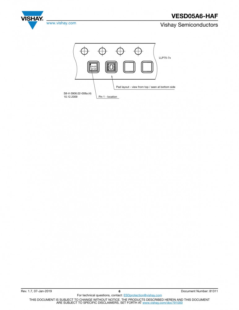 VESD05A6-HAF-GS08 technical document, page 6