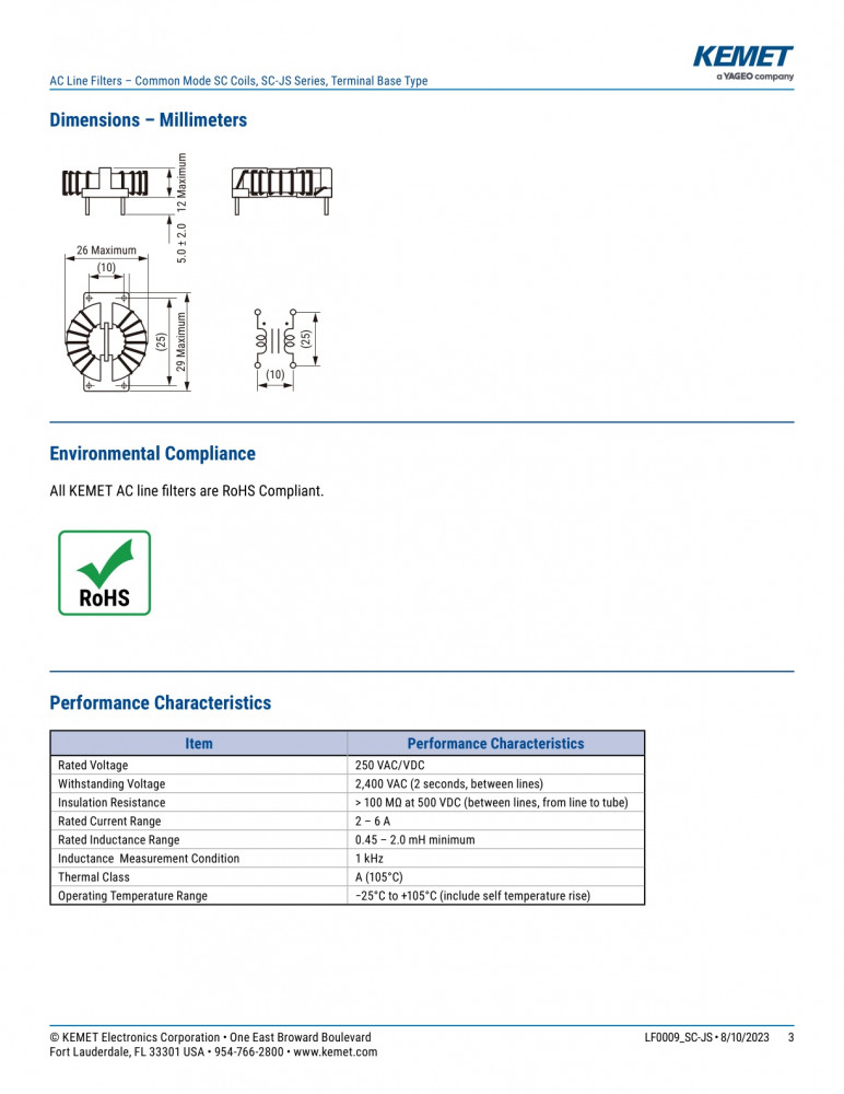 KEMET SC-JS datasheet page 3