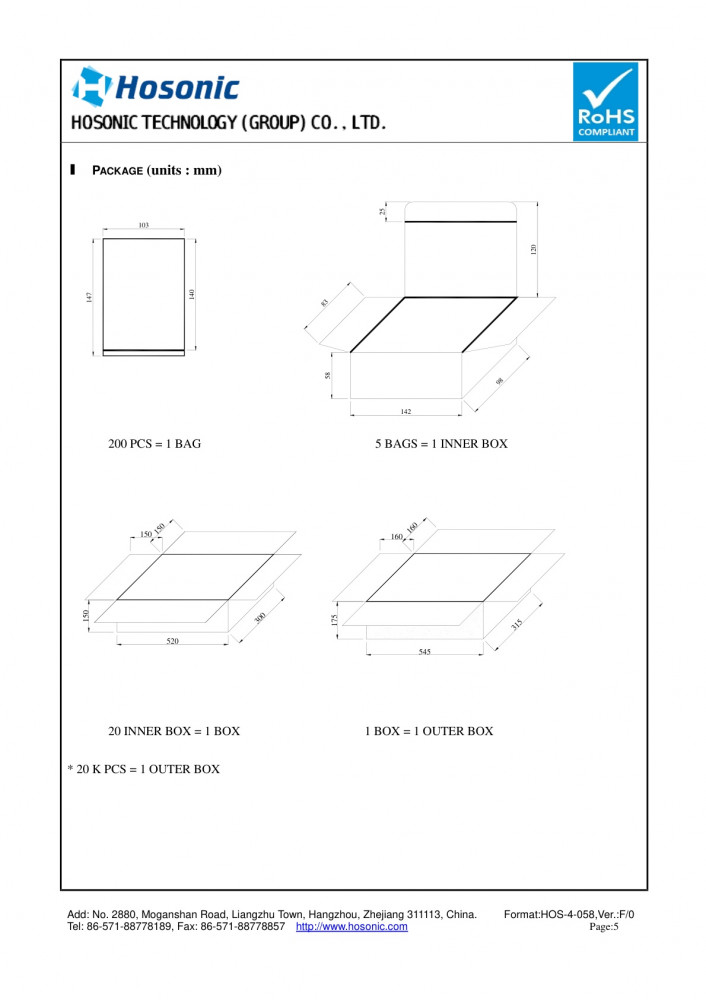 HOSONIC E49A25E000013E specification page 5