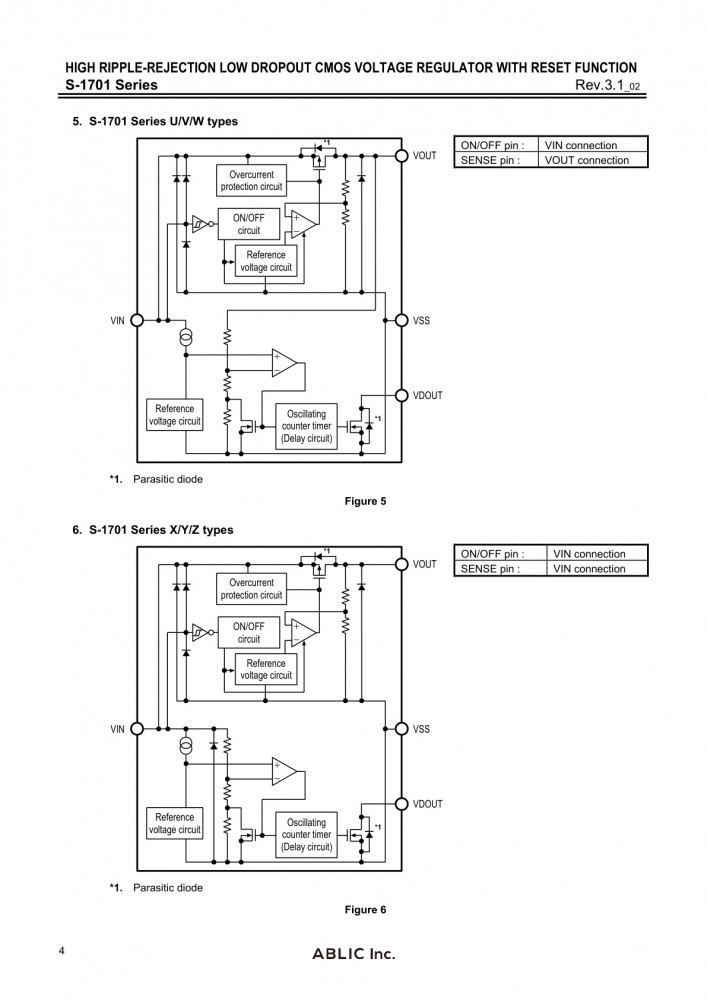 ABLIC S-1701 datasheet page 4