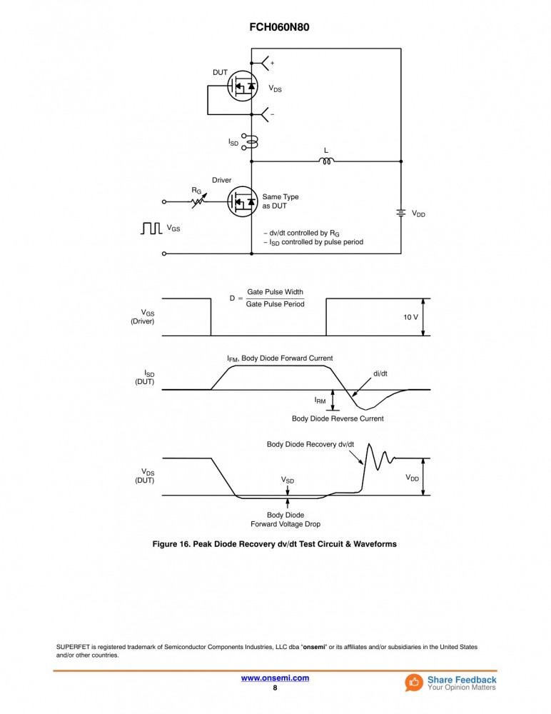 FCH060N80-F155 datasheet page 8