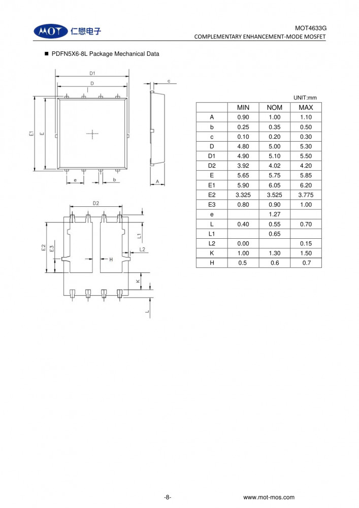 MOT4633G datasheet page 8
