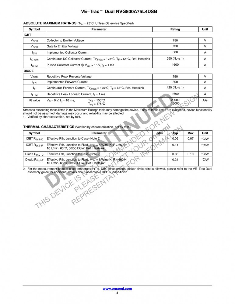 NVG800A75L4DSB datasheet page 3