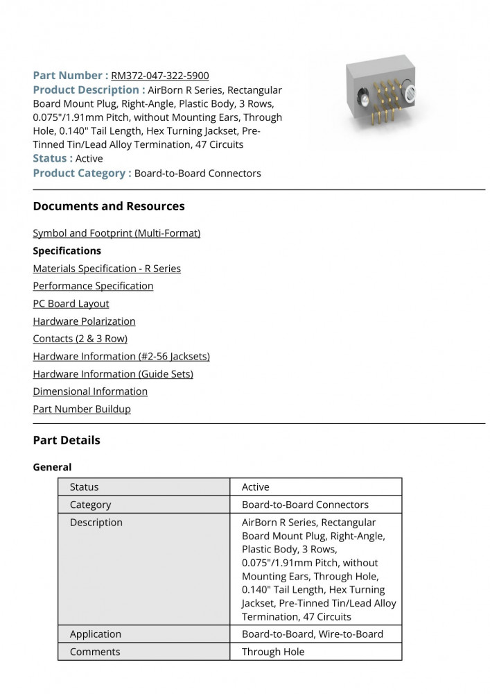 RM372-047-322-5900 technical document page 1