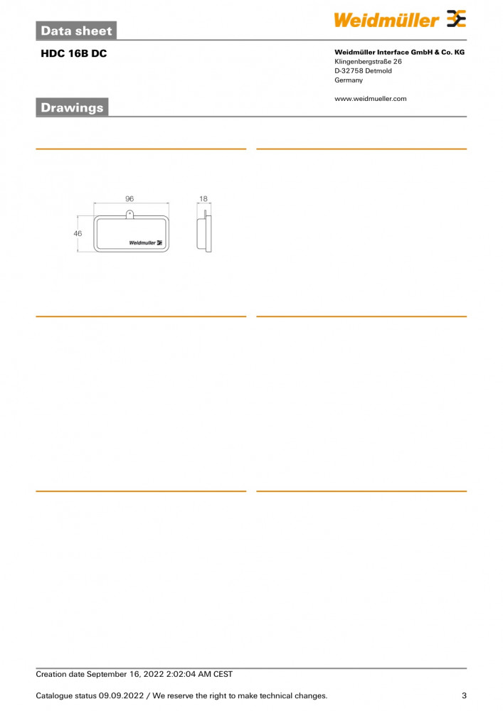 WEIDMULLER HDC 16B DC documentation page 3