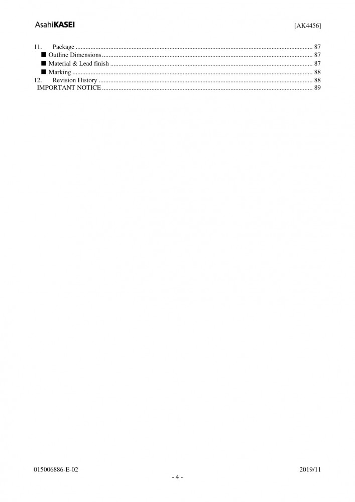 AK4456VN datasheet page 4