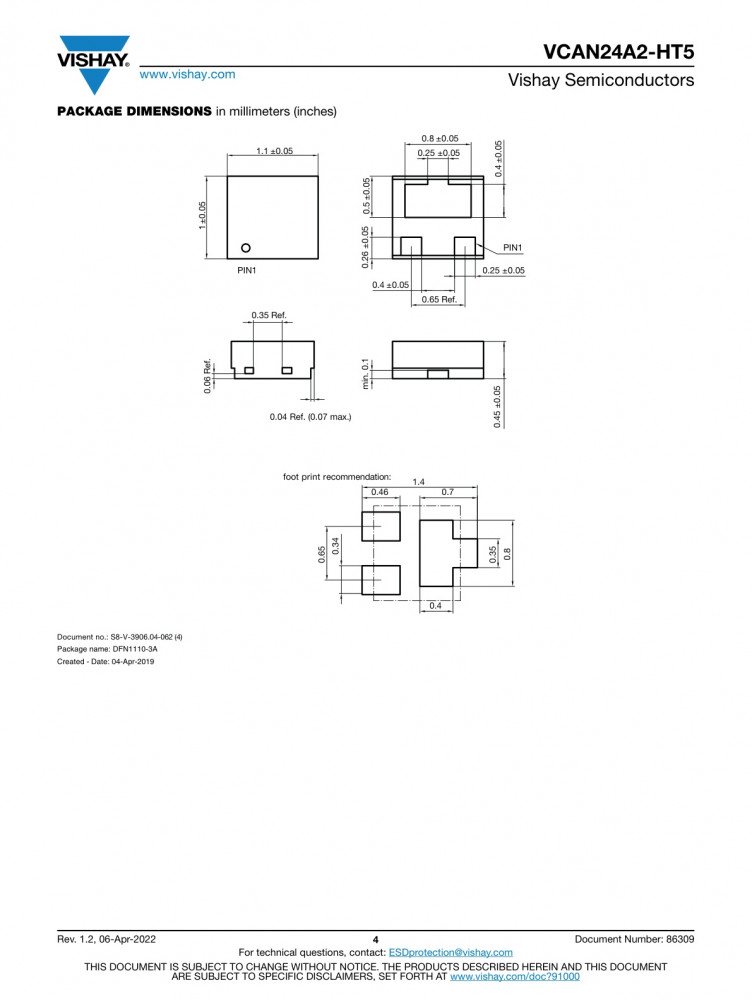 VCAN24A2-HT5 datasheet page 4