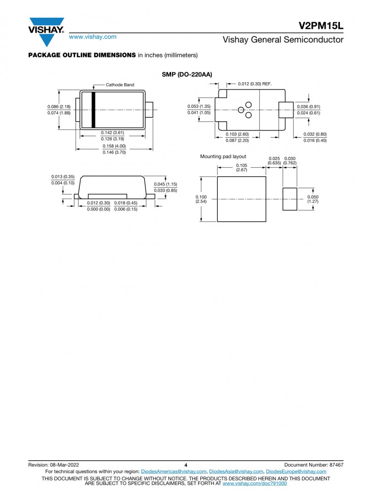 V2PM15L datasheet page 4