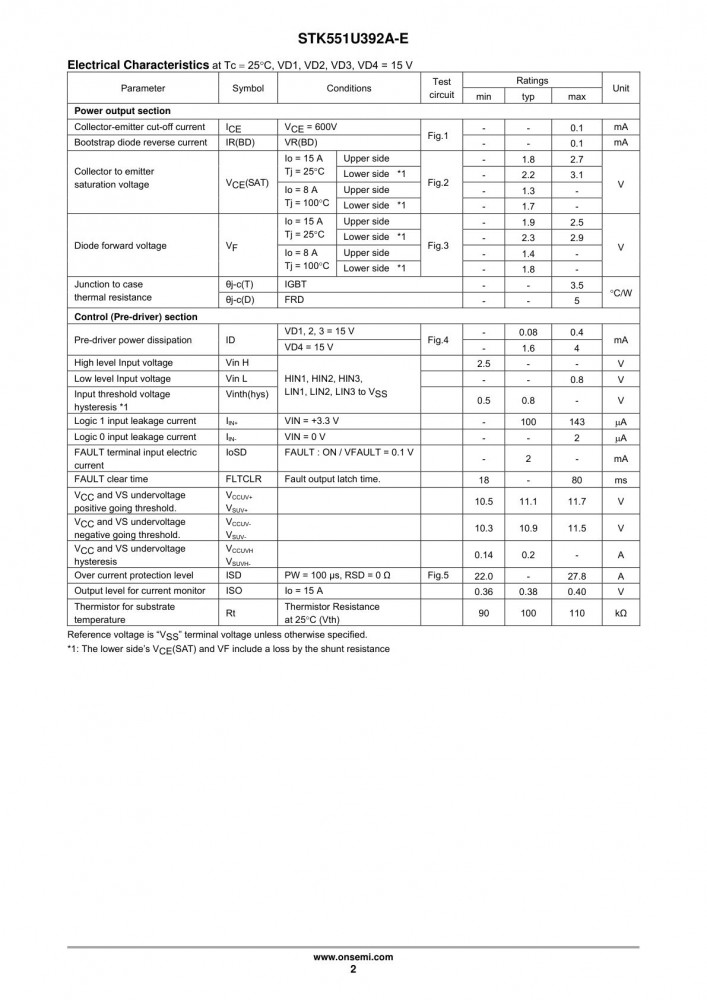 STK551U392A-E datasheet page 2