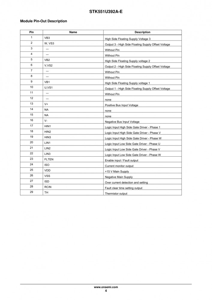 STK551U392A-E datasheet page 4