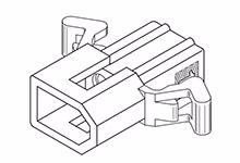 KK 3.96mm Crimp Terminal Housing, Use With Trifurcon Terminals, 13 Circuits, Natural