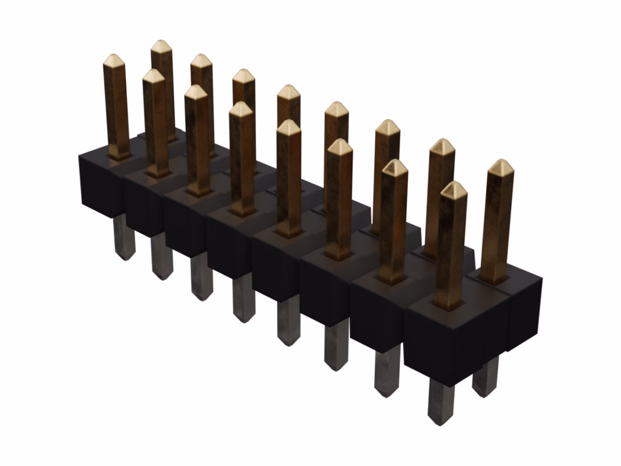 C-Grid Header, 2.54mm Pitch, Through Hole, Dual Row, Vertical, 16 Circuits, 2.50µm Tin (Sn) Plating, Tray Packaging, Lead-Free for sale