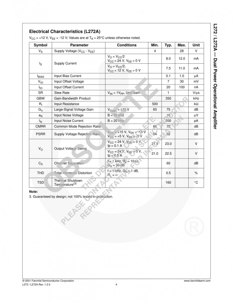 L272 datasheet page 6