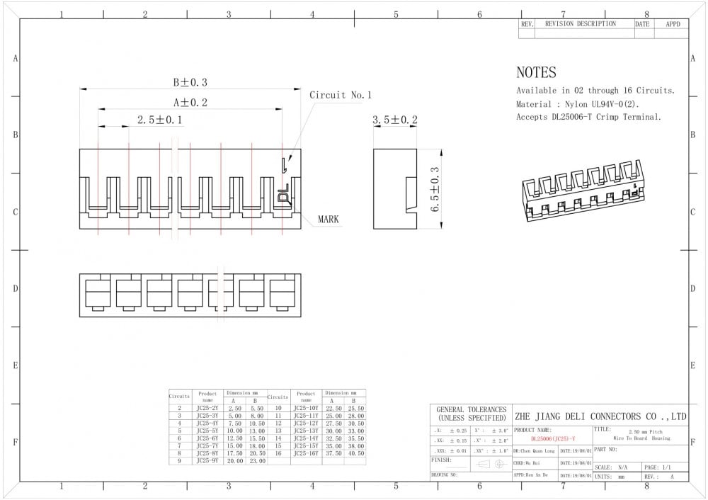 DLL JC25-T technical document page 2