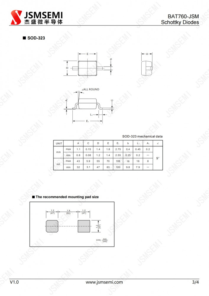 BAT760-JSM datasheet page 3