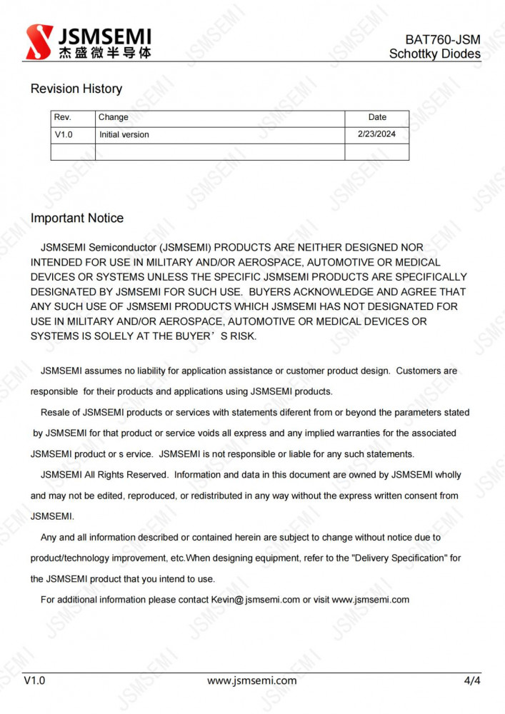 BAT760-JSM datasheet page 4