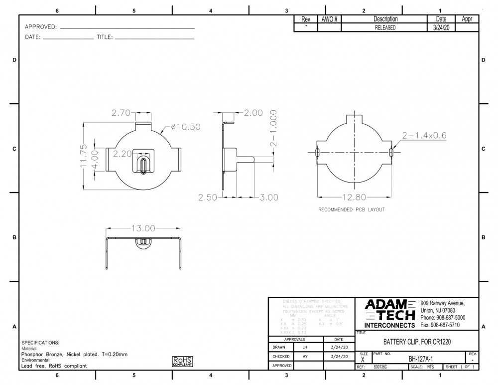 BH-127A-1 technical document preview