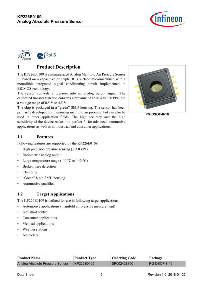 KP226E0109 datasheet page 5