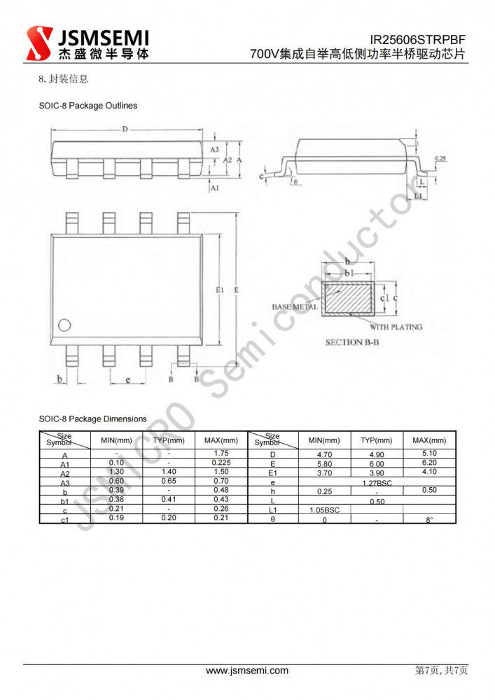 IR25606STRPBF-JSM datasheet page 7