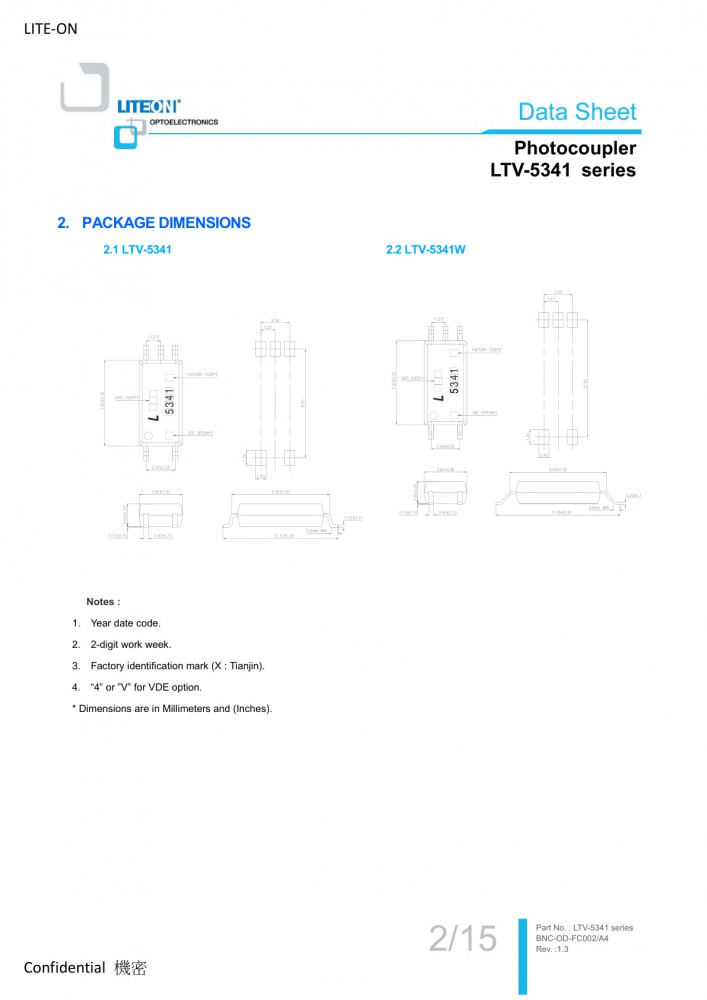 LTV-5341 datasheet page 2