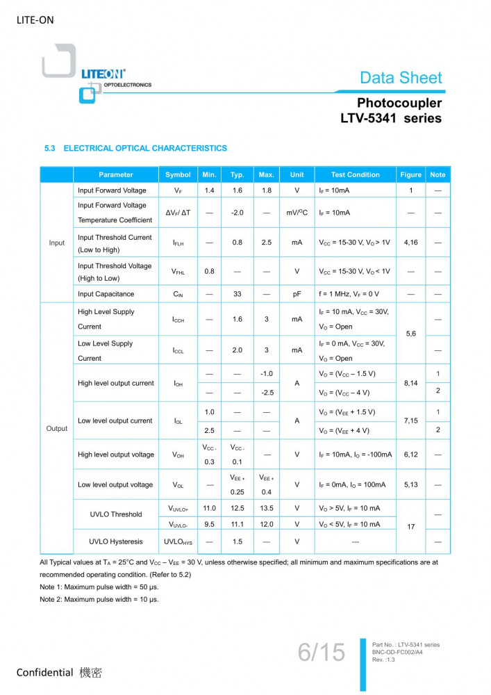 LTV-5341 datasheet page 6