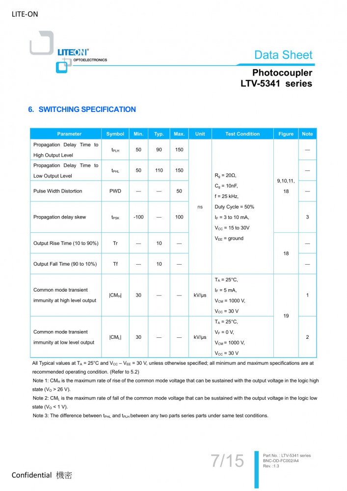 LTV-5341 datasheet page 7
