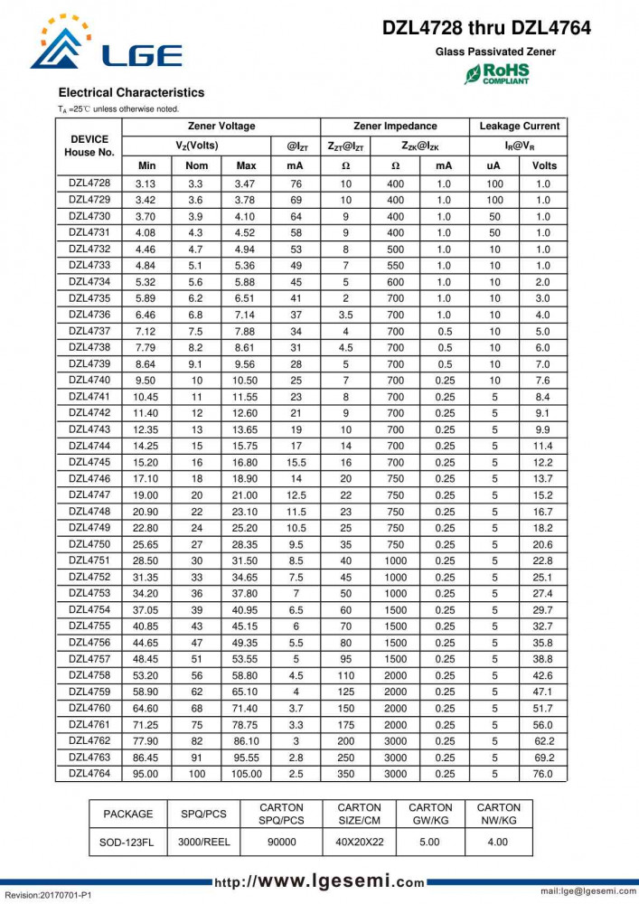LGE DZL4746 datasheet page 2