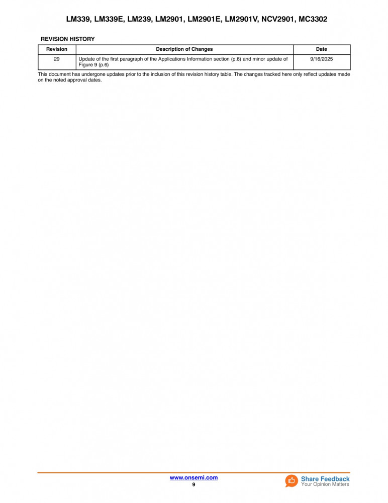 LM2901 datasheet page 9