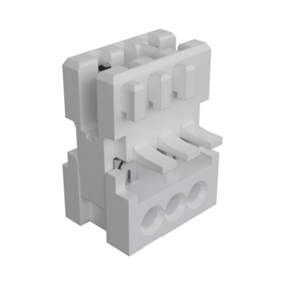 5.00mm Appli-Mate RAST 2.5 IDT Housing, Direct/Indirect, Female, 2 Circuits, Position Keys B & D Removed, Polarizing Rib Between Circuits 2 & 3 for sale