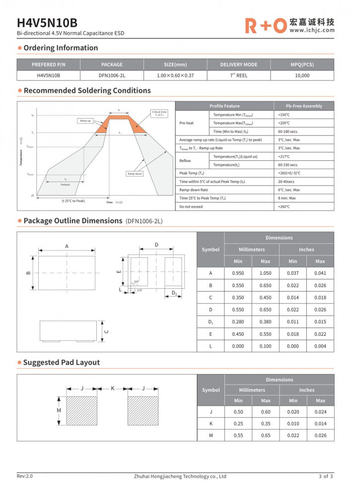 H4V5N10B technical document page 3