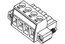 5.00mm Pitch Eurostyle Horizontal Plug, with Retention Screws and Reverse Imprinting, Green Housing, 12 Circuits
