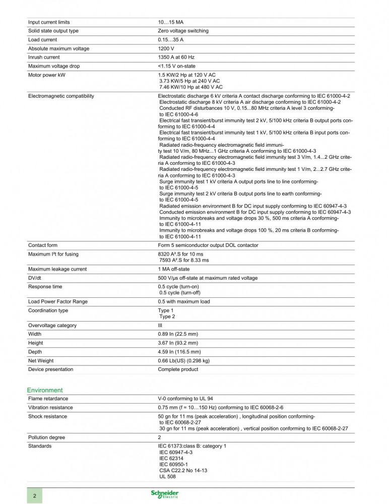 SSD1A335BDC1 technical document page 2