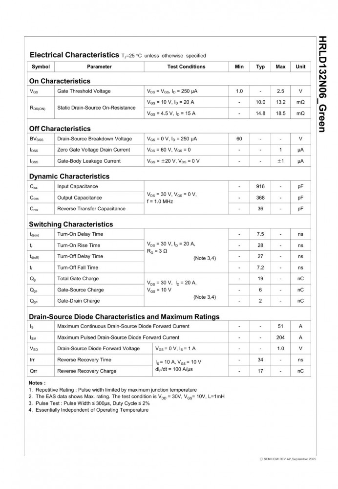 HRLD132N06 datasheet page 2