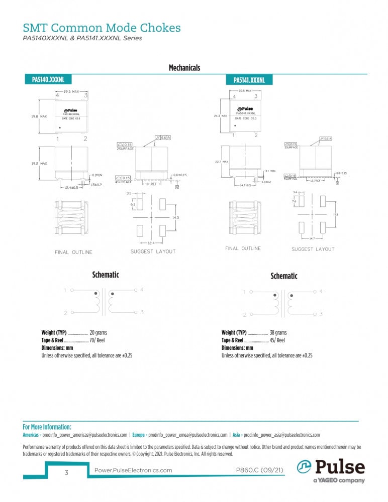 PA5141.105NLT technical document page 3