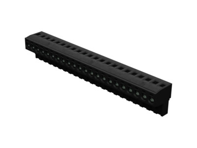5.08mm Pitch Eurostyle Horizontal Plug, with Reverse Imprinting, Gold (Au) Plated, Black, 22 Circuits for sale