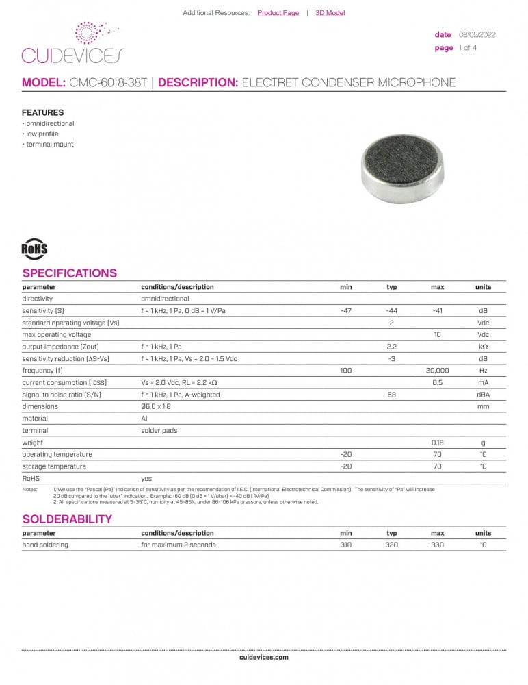 CMC-6018-38T datasheet page 1