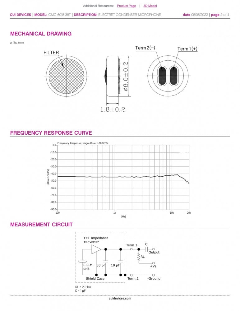 CMC-6018-38T datasheet page 2