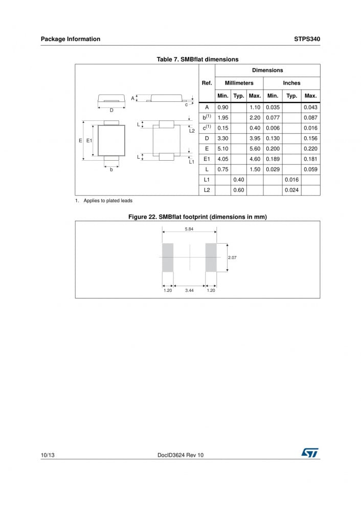 STPS340U datasheet page 10