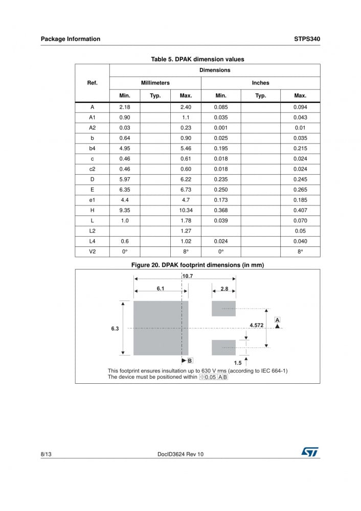 STPS340U datasheet page 8